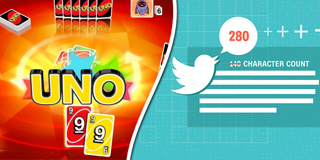 Twitter 280, Uno sur Switch, paiement messenger, l'actu BlogOmalin